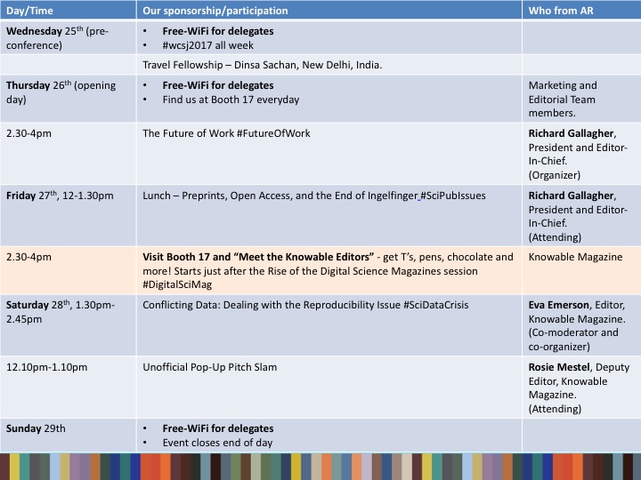 Knowable Magazine From Annual Reviews – launches @WCSJ17 | Annual ...
